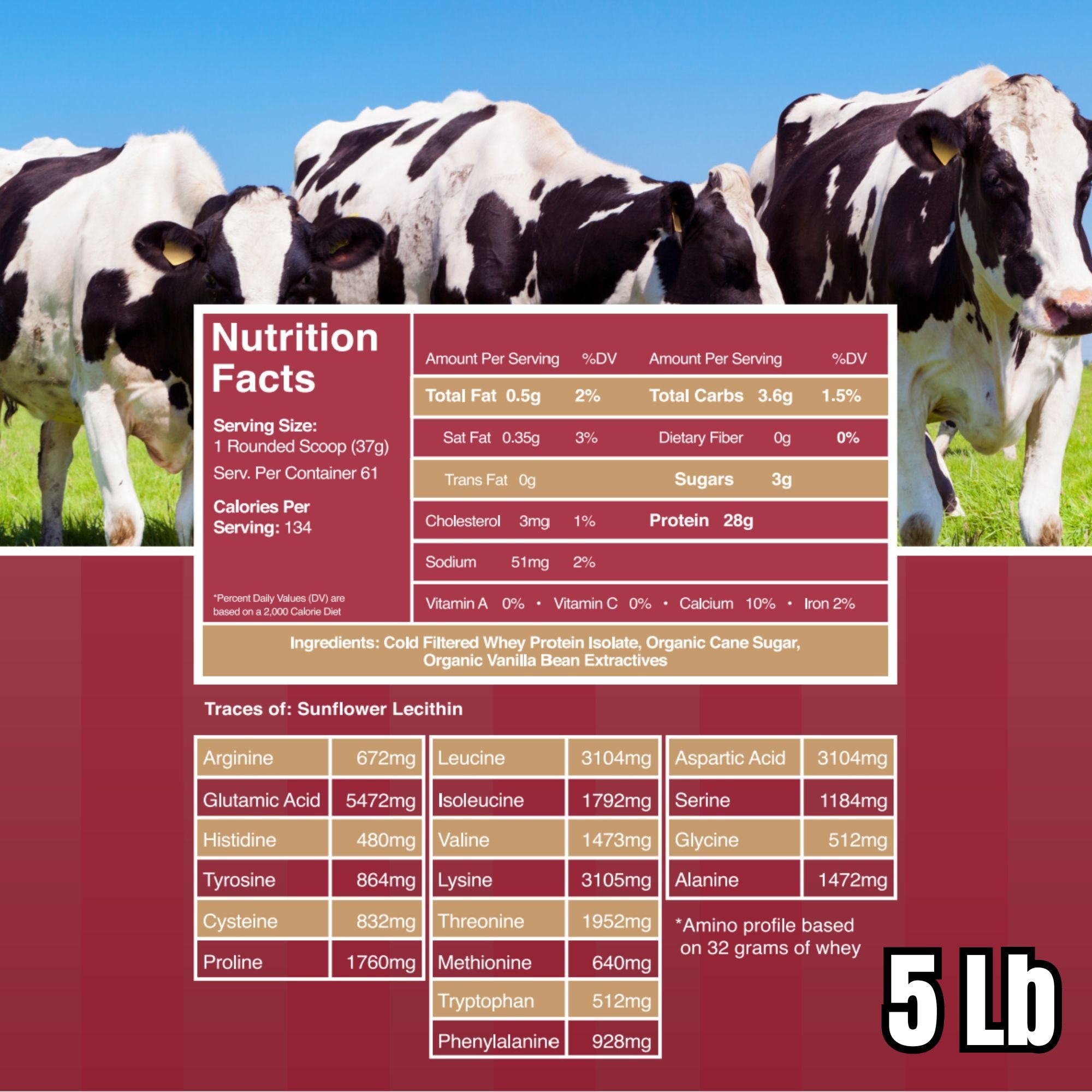 Vanilla Whey Isolate Protein Powder | Pure Choice Farms