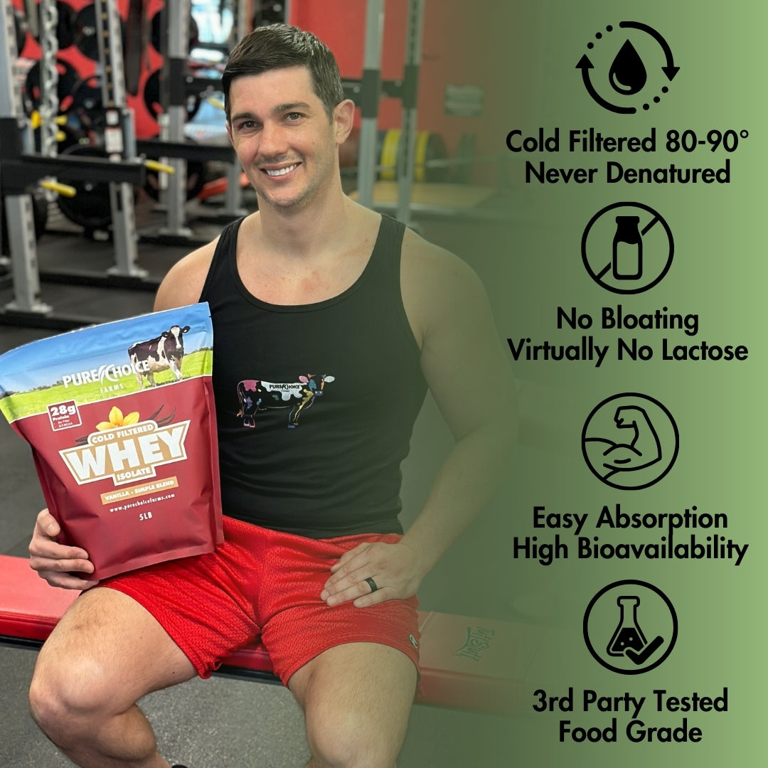 Vanilla Whey Isolate Protein Powder | Pure Choice Farms